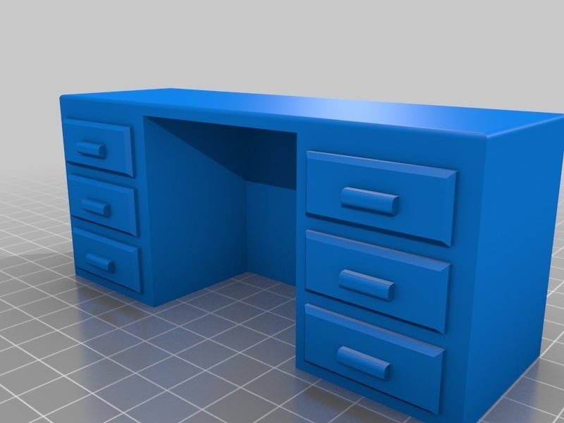 Mini Office Furniture 3D Printer Model Download Free STL File - 3axis.co