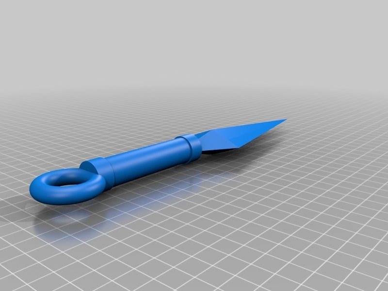 Kunai Knife From Anime Naruto For Cosplay 3D Printer Model Download ...