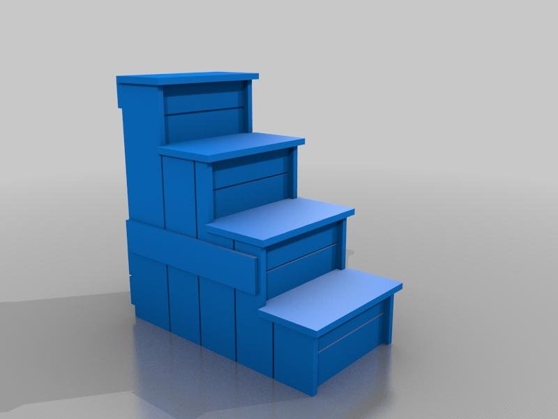 Steps And Trestles 3D Printer Model Download Free STL File - 3axis.co