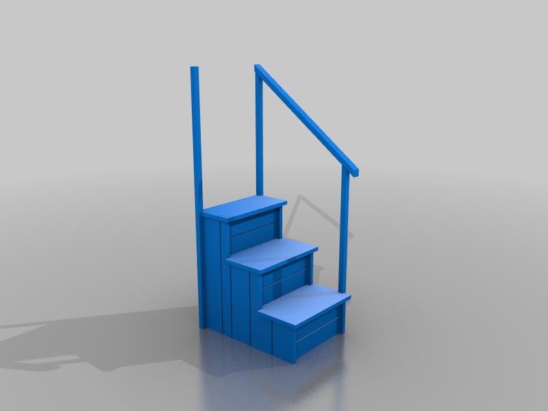 Steps And Trestles 3D Printer Model Download Free STL File - 3axis.co