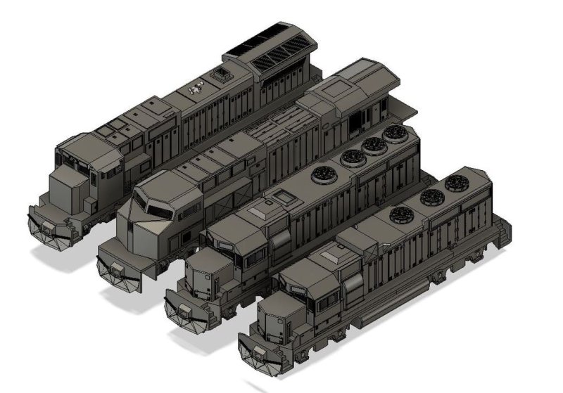 LOCOMOTIVE 3D Printer Model Download Free STL File - 3axis.co