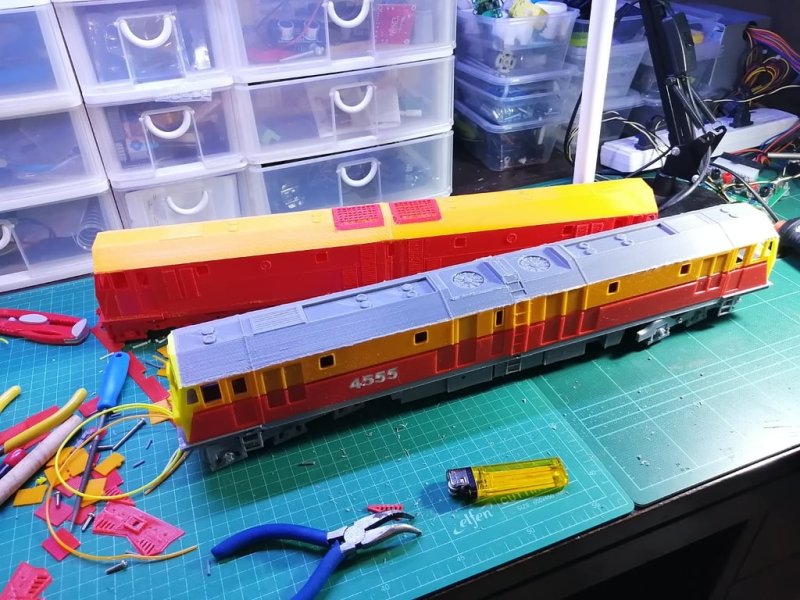O-Scale General Electric GEA Locomotive (State Railway Of Thailand) 3D ...