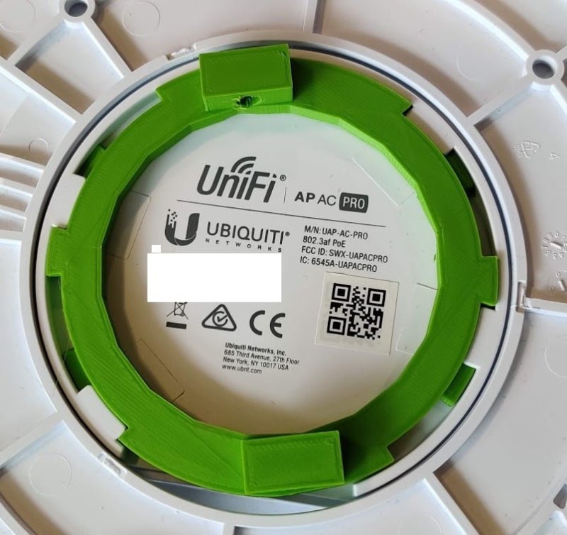 Modified Mounting Plate For The Ubiquiti UniFi AP-AC/PRO 3D Printer ...