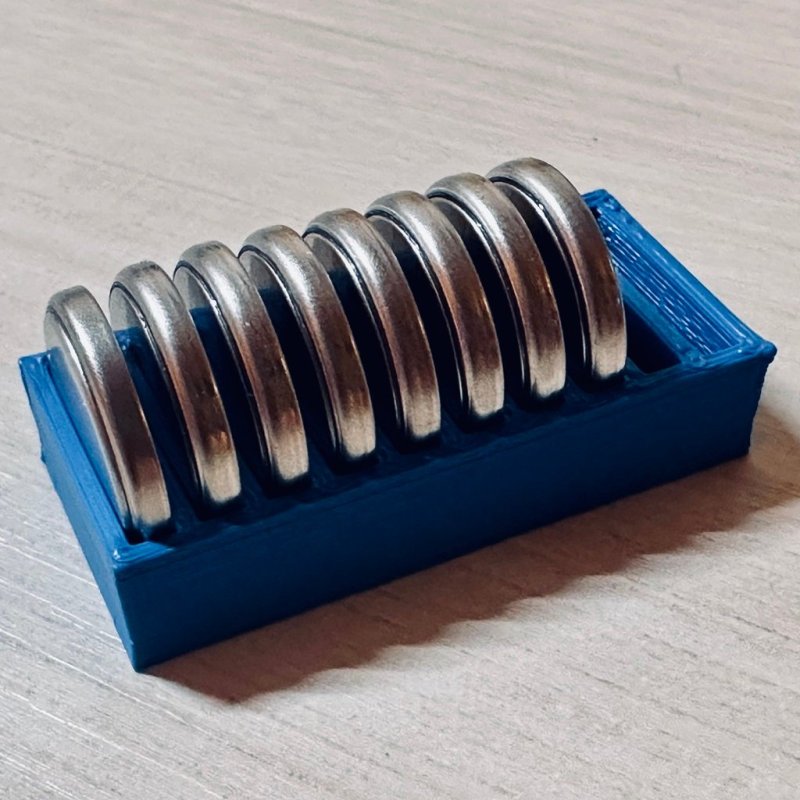 CR2032 Coin Battery Box 3D Printer Model Download Free STL File - 3axis.co