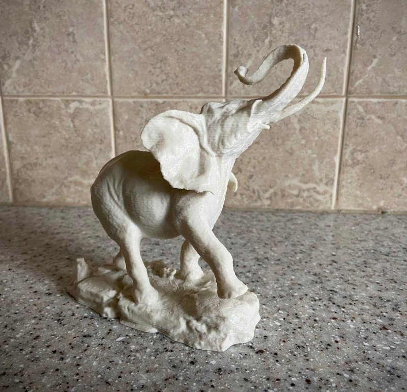 African Elephant 3D Printer Model Download Free STL File - 3axis.co