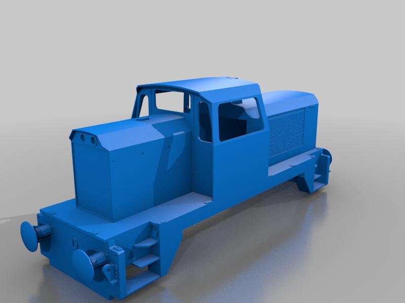 Steelman Locomotive 3D Printer Model Download Free STL File - 3axis.co