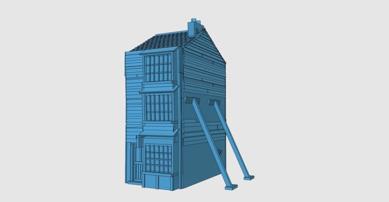 Ripper’s London – Wooden Building / Shop 3D Printer Model Download Free ...