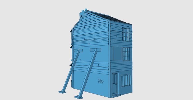 Ripper’s London – Wooden Building / Shop 3D Printer Model Download Free ...