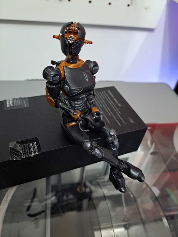 Assaultron Articulated Figure 3D Printer Model Download Free STL File ...