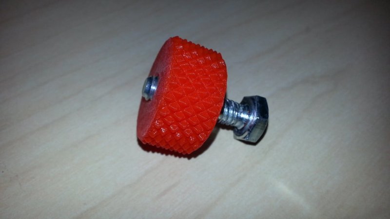 1″ Diameter Knurled Knob For 1/4×20 Nuts And Bolts 3D Printer Model ...