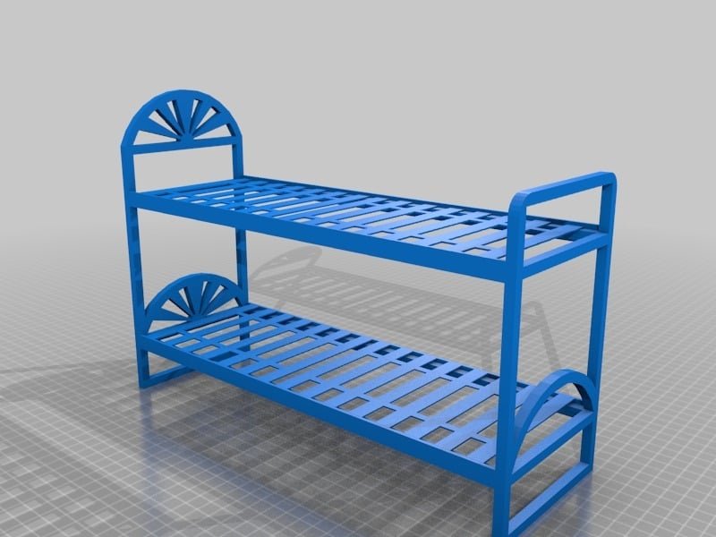 Barbie Doll House Bunk Beds – Updated 3D Printer Model Download Free ...