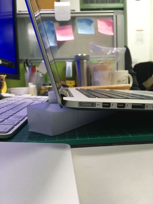 Macbook Pro 15″ Stand 3D Printer Model Download Free STL File - 3axis.co