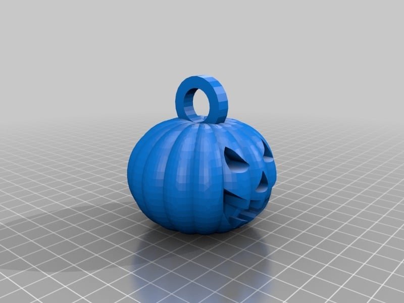 Pumpkin Halloween Pendant 3D Printer Model Download Free STL File ...