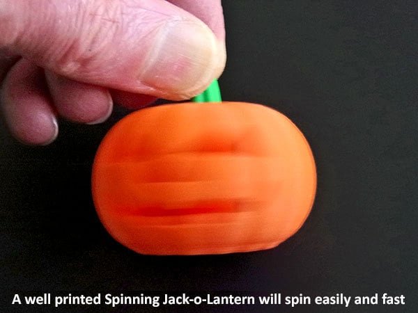 Spinning Jack-o-Lantern 3D Printer Model Download Free STL File - 3axis.co