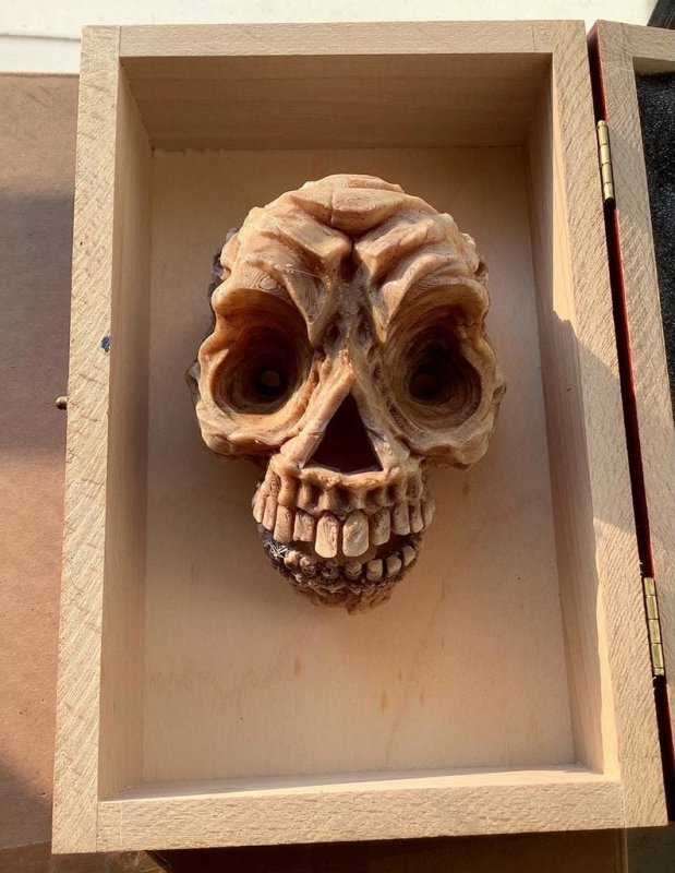 The Cursed Skull 3D Printer Model Download Free STL File - 3axis.co