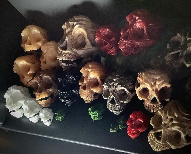 The Cursed Skull 3D Printer Model Download Free STL File - 3axis.co