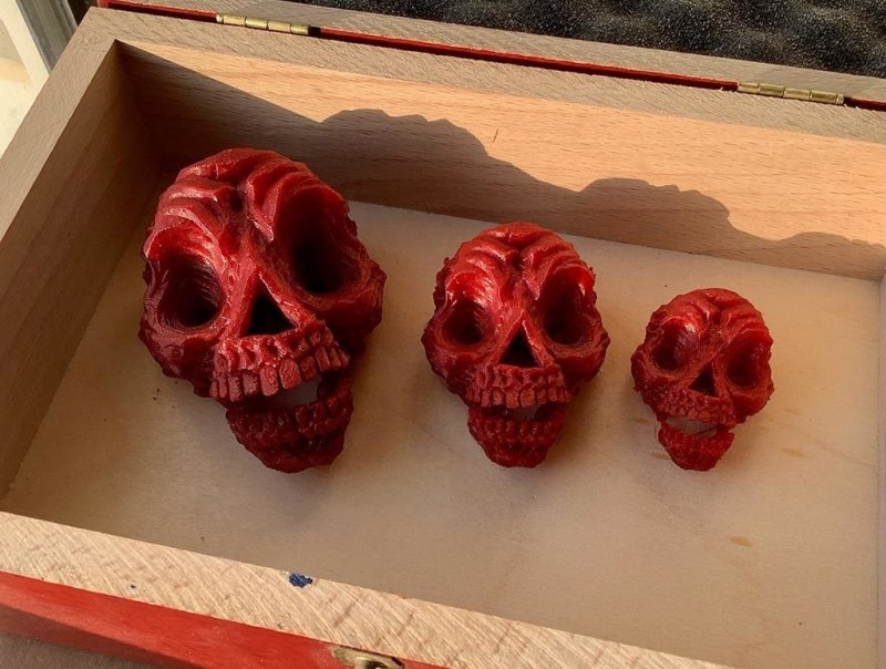 The Cursed Skull 3D Printer Model Download Free STL File - 3axis.co