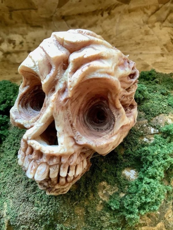 The Cursed Skull 3D Printer Model Download Free STL File - 3axis.co