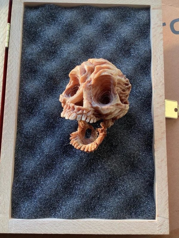 The Cursed Skull 3D Printer Model Download Free STL File - 3axis.co