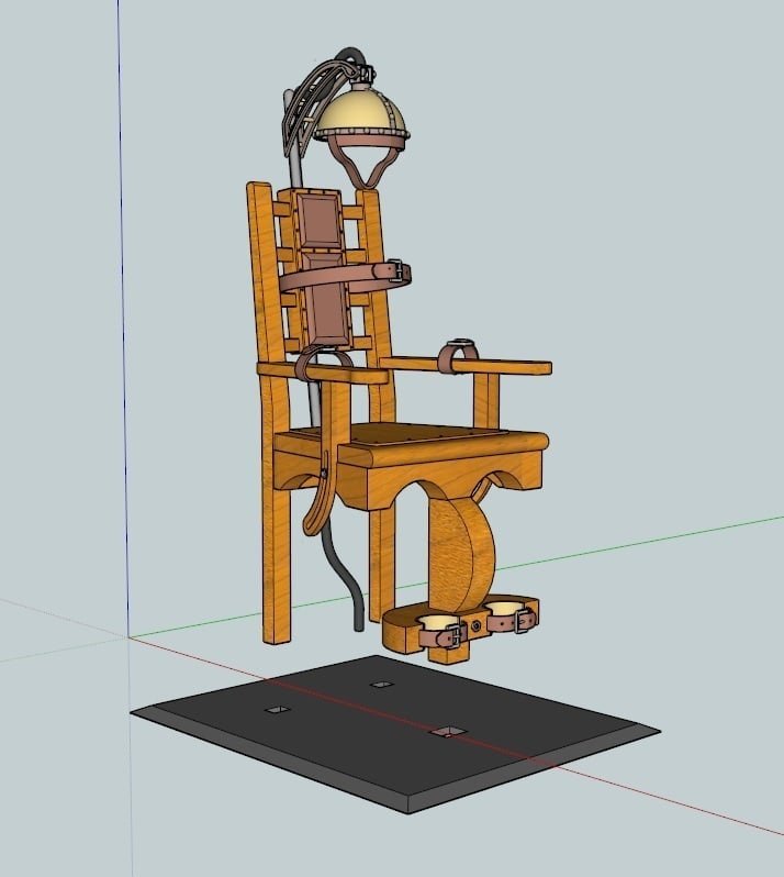 Electric Chair 3D Printer Model Download Free STL File - 3axis.co
