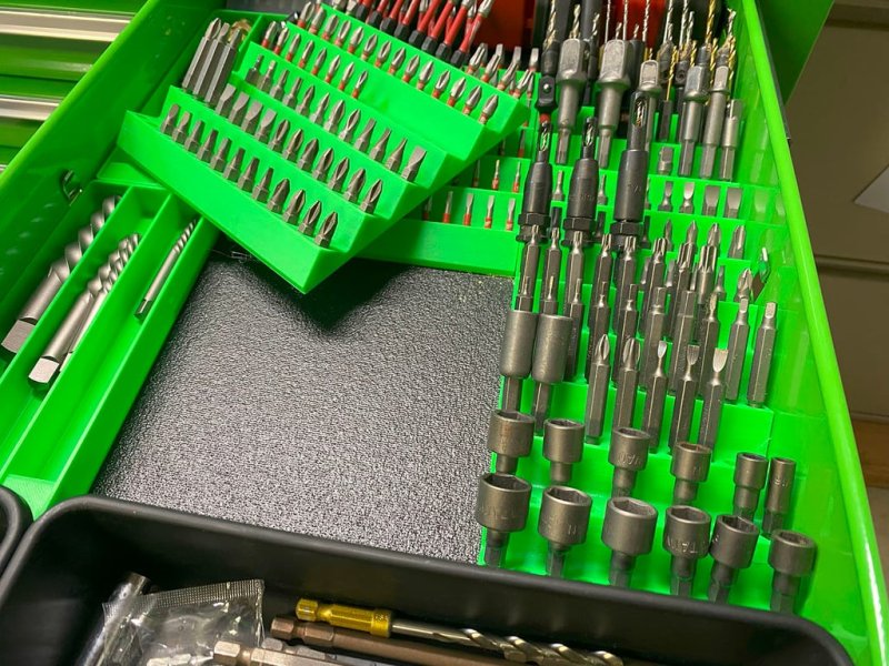 Hex Bit Organizer – Angled 3D Printer Model Download Free STL File ...