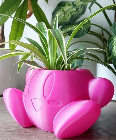 Kirby Planter 3D Printer Model Download Free STL File - 3axis.co