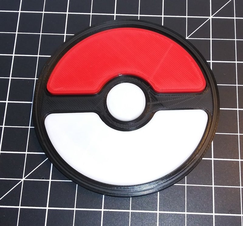 Pokeball Coaster 3D Printer Model Download Free STL File - 3axis.co