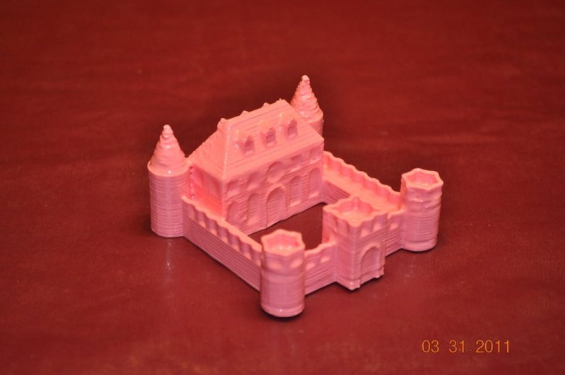 Miniature Castle 3D Printer Model Download Free STL File - 3axis.co