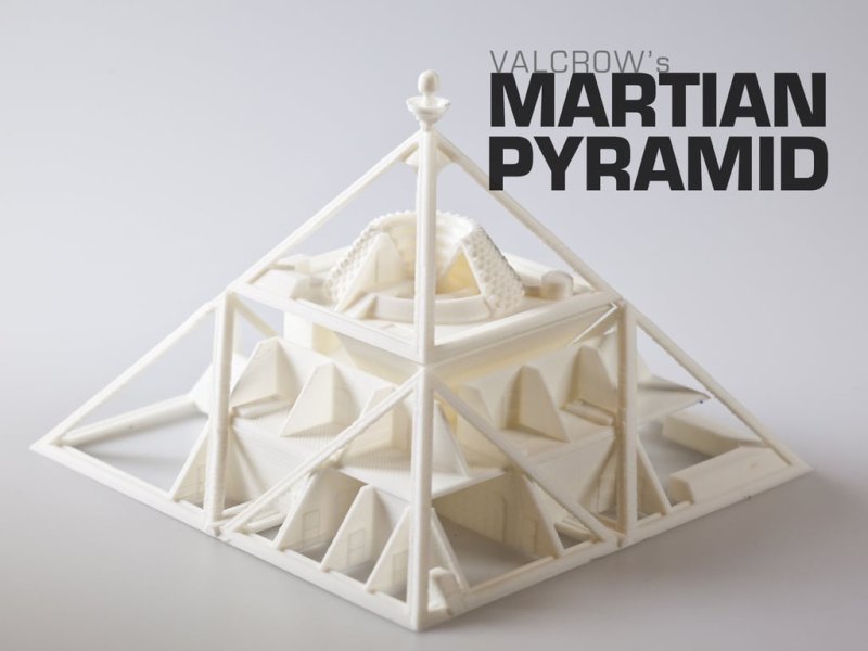 Martian Pyramid 3D Printer Model Download Free STL File - 3axis.co