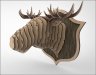Laser Cut Elk Head Trophy DXF File Free Download - 3axis.co
