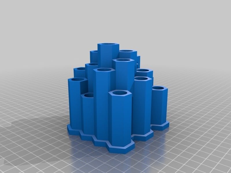 Basalt Pencil Holder 3D Printer Model Download Free STL File - 3axis.co