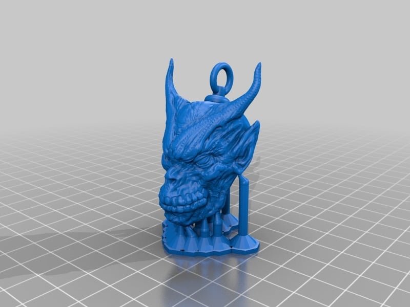 Japanese Demon Heads 3D Printer Model Download Free STL File - 3axis.co