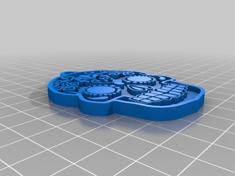 Skull Keychain 3D Printer Model Download Free STL File - 3axis.co