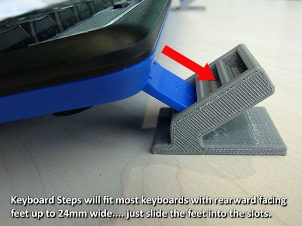 Keyboard Steps – Adjust The Angle Of Computer Keyboards 3D Printer ...