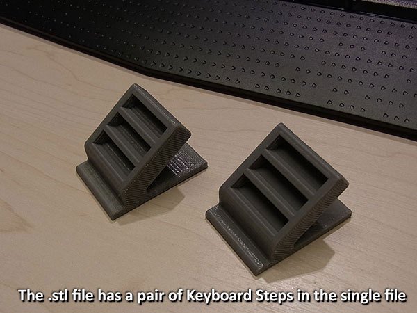 Keyboard Steps – Adjust The Angle Of Computer Keyboards 3D Printer ...