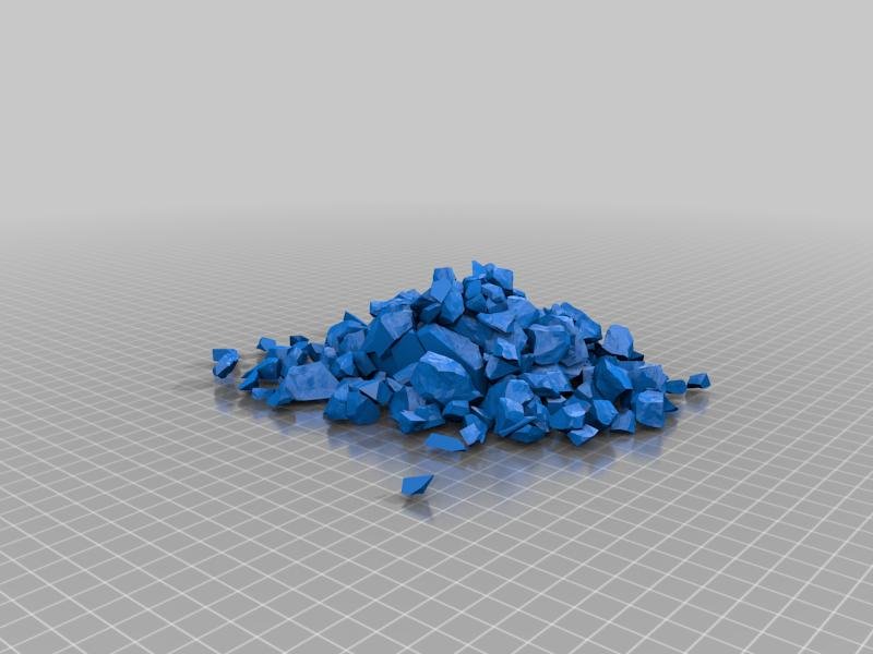 Pile Of Rubble (high Quality) 3D Printer Model Download Free STL File ...