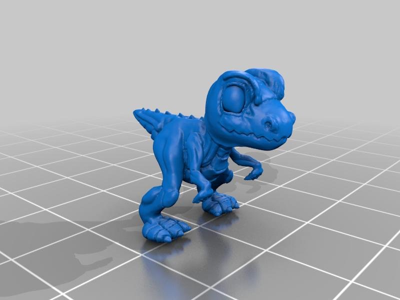 BABY DINOSAUR MODEL 3D Printer Model Download Free STL File - 3axis.co