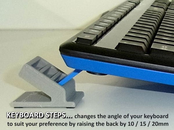 Keyboard Steps – Adjust The Angle Of Computer Keyboards 3D Printer ...