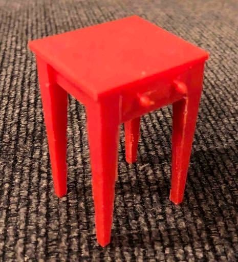 Shaker Side Table 1:12 Scale 3D Printer Model Download Free STL File ...