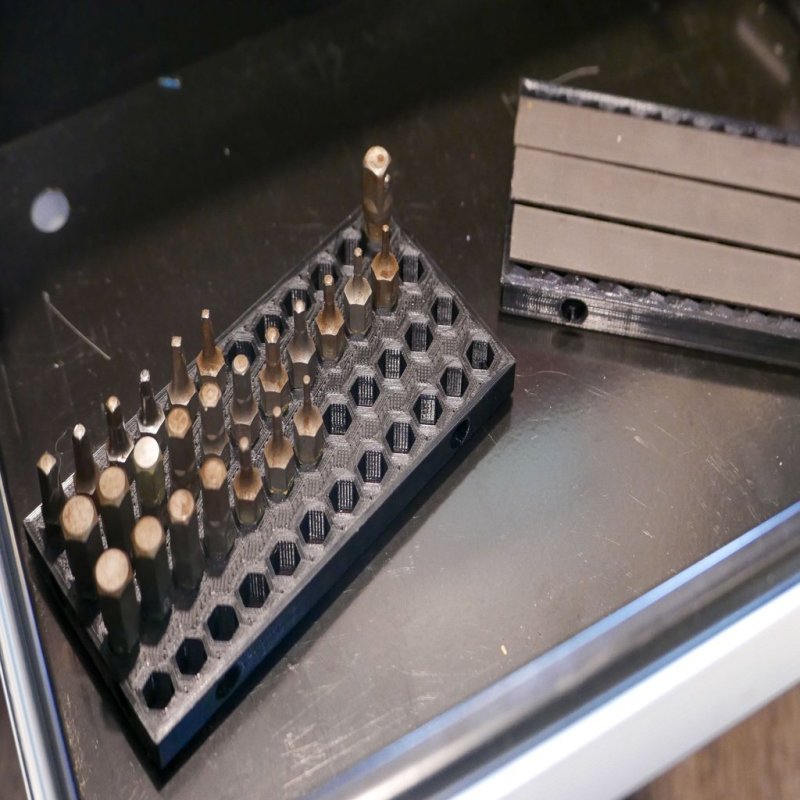 Bit Driver Tray Organizer – 4 X 12 3D Printer Model Download Free STL ...
