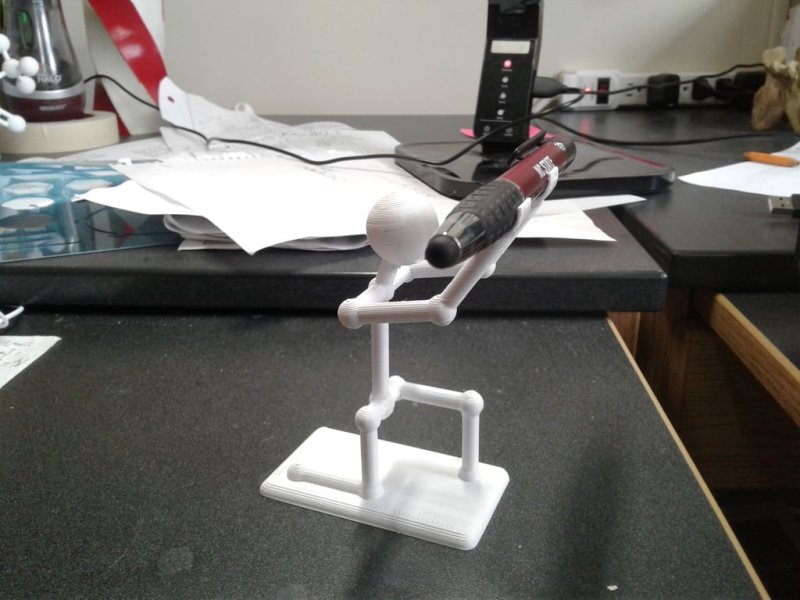 Kneeling Stick Figure Pen Holder 3D Printer Model Download Free STL ...