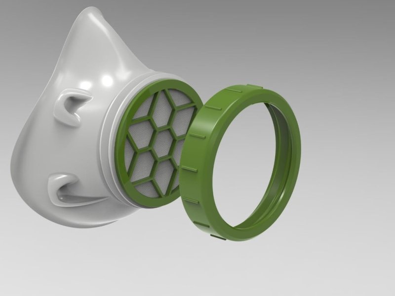 Covid-19 Mask (FDM Optimized) 3D Printer Model Download Free STL File ...