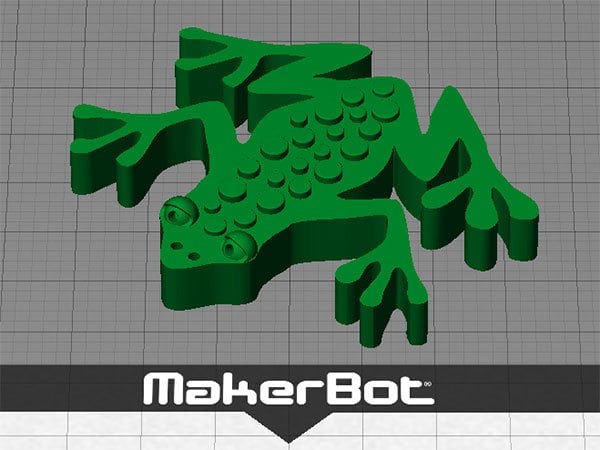 Frog – Easy Print Of A Cartoon Style Frog 3D Printer Model Download ...
