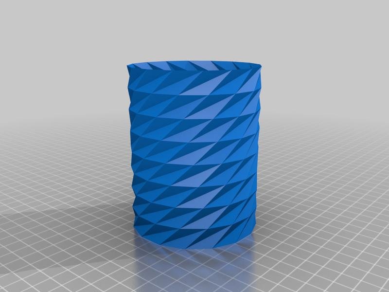 Simple Diamond Penholder 3D Printer Model Download Free STL File - 3axis.co