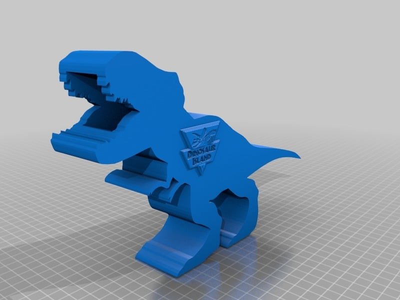 Tyrannosaurus Rex Meeple Dice Tower 3D Printer Model Download Free STL ...