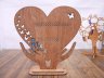 Laser Cut Heart Standing Jewelry Stand Earring Holder 3mm SVG DXF CDR ...