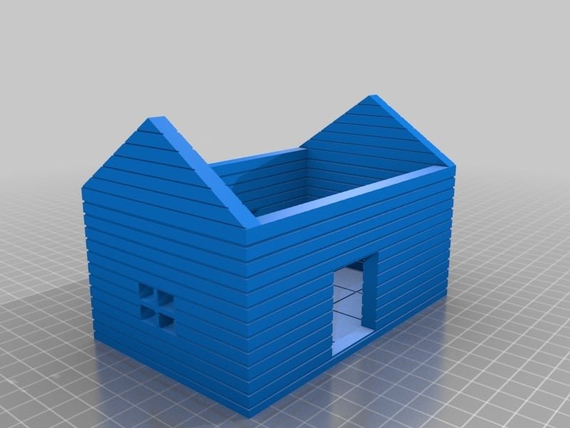 D&D House 5×3 3D Printer Model Download Free STL File - 3axis.co