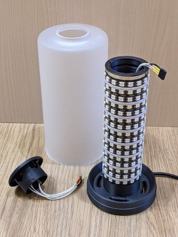 WS2812 Led Lamp (GyverLamp2) 3D Printer Model Download Free STL File ...