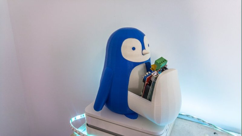 Cute 3D Printable Penguin/Baby Penguin With Drawer Organizer Secret ...