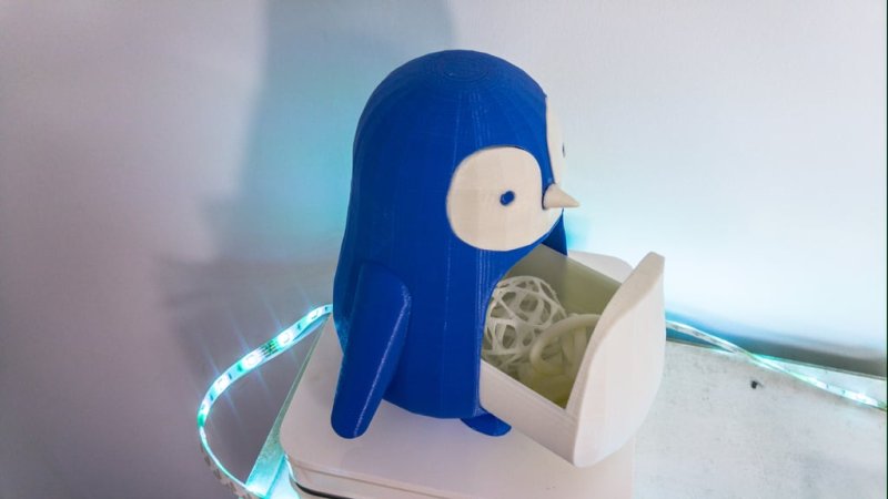 Cute 3D Printable Penguin/Baby Penguin With Drawer Organizer Secret ...
